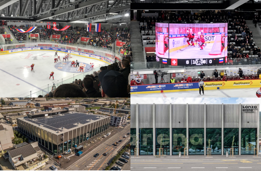 «Lonza Arena» – Die neue Eissport- und Eventhalle in Visp – BPM Sports